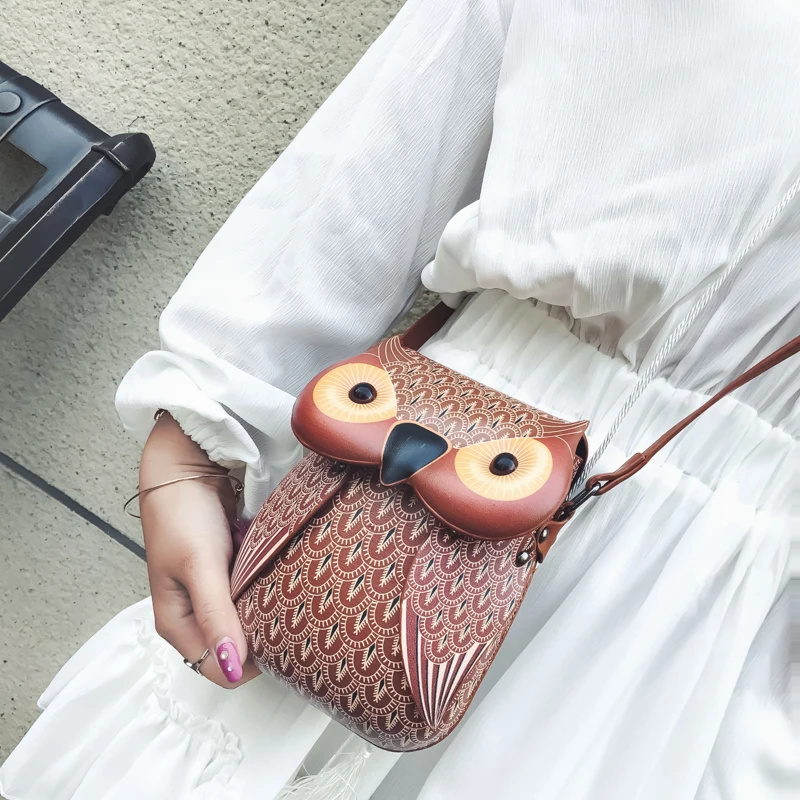 Women Shoulder Bags 2017 Luxury Design Women Owl Shape Shoulder Bags ...