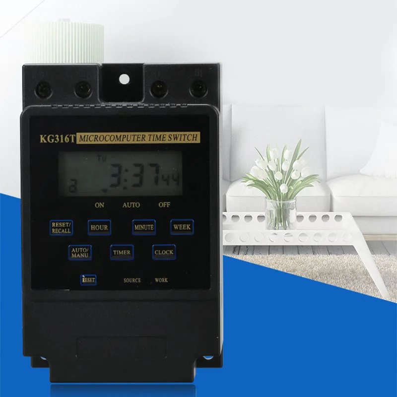 220v digital timer KG316T 25A Din Rail Intelligent Microcomputer ...