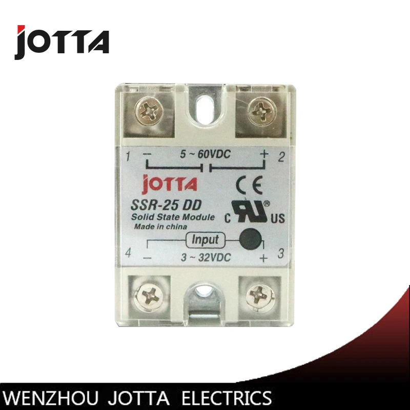 SSR 25DD DC control DC SSR white shell Single phase Solid state relay ...