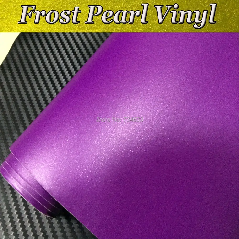 Frosty Purple Matte Metallic Car Vinyl Wrap Film With Air Bubble Free ...