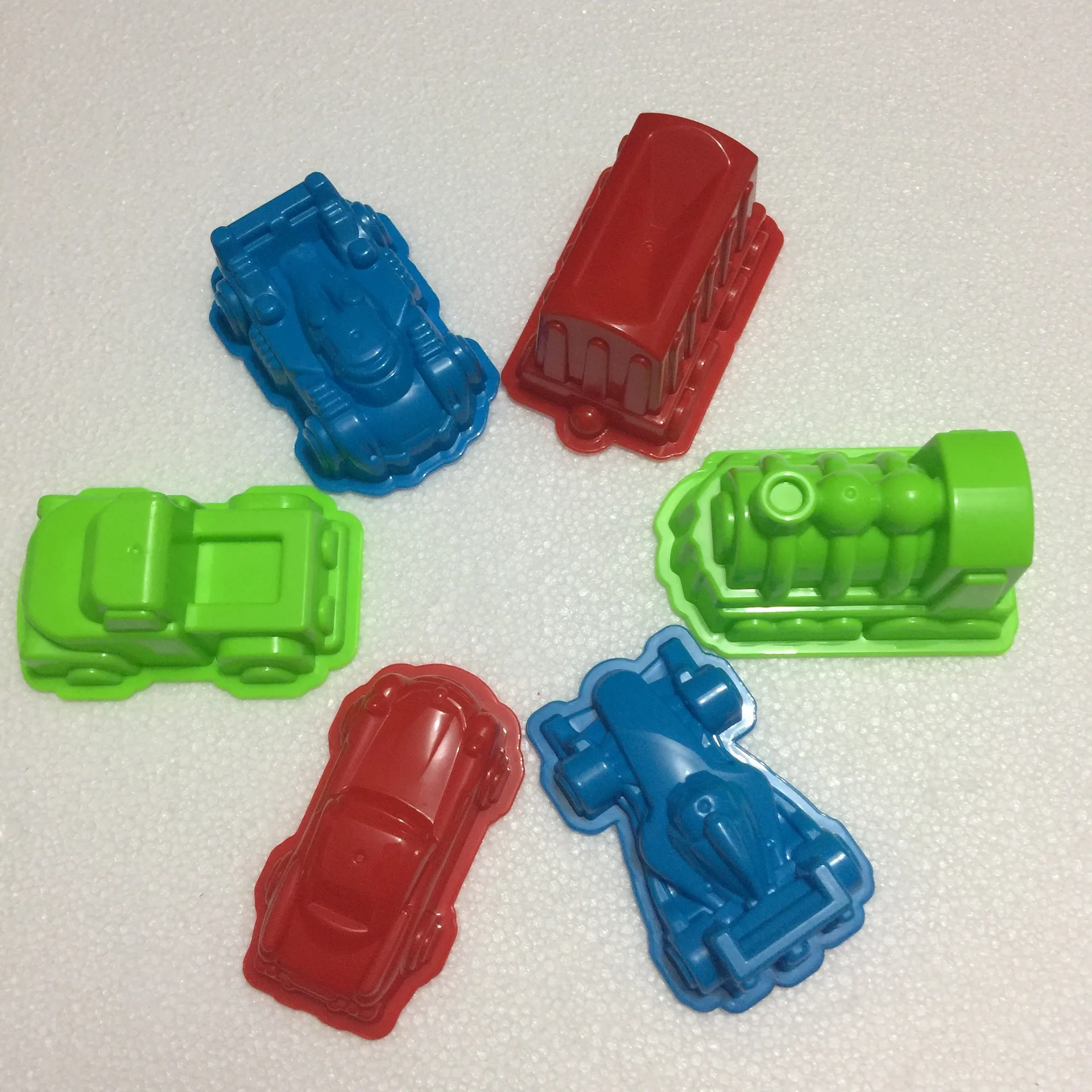 6 Pcs Car Suit Power Playing Sand Molds Space Playing Sand Car Molds ...