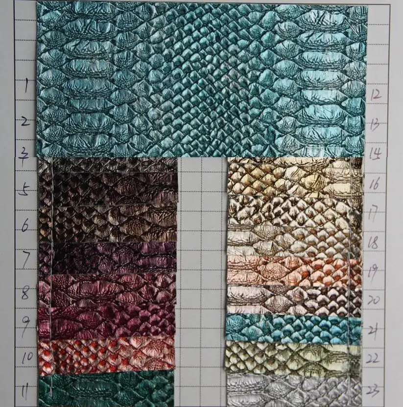 Classic leather fabric metal diamond light Snake Print faux PU leather ...