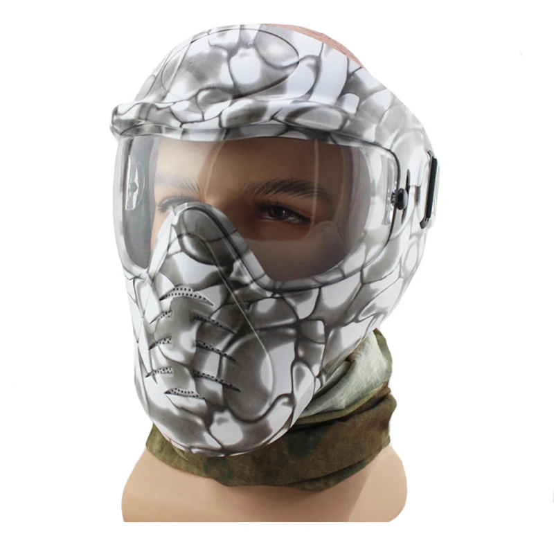 TAK YIYING Tactical Anti fog Safety Goggle Full Face Mask Airsoft ...