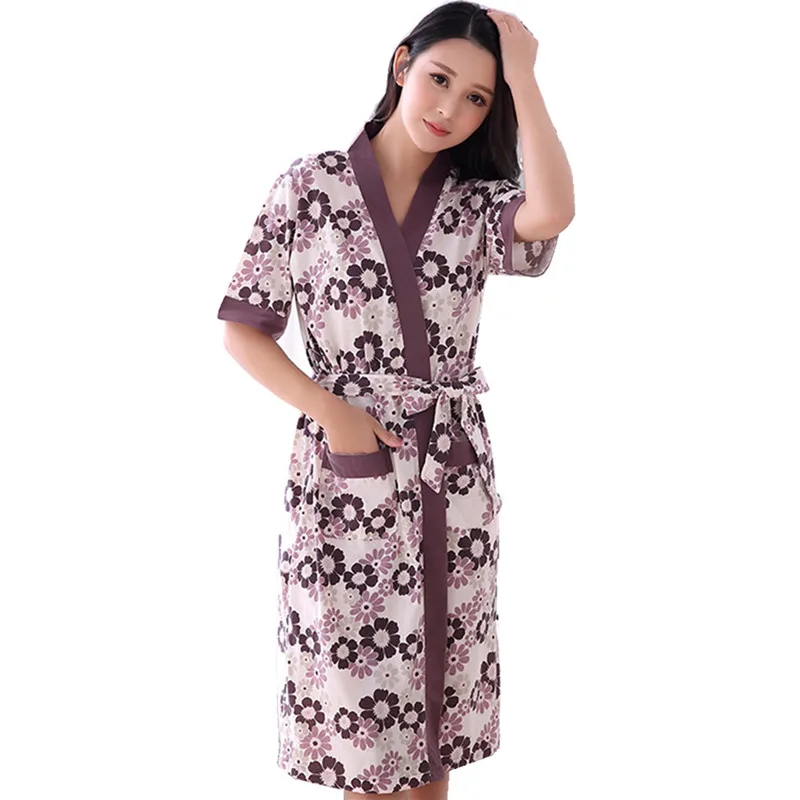 Women's bath robes 2017 Summer Spring style fashion ladies sleepwear ...