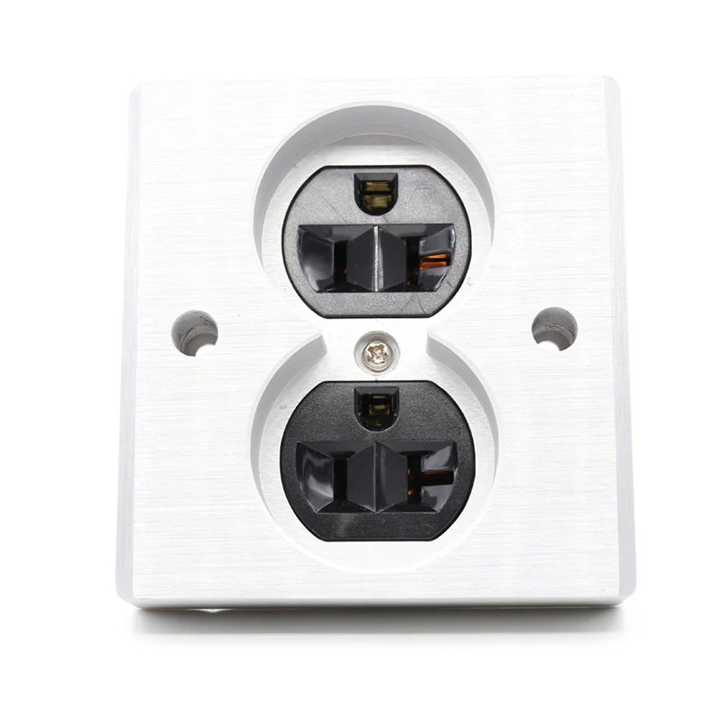 High Quality 2 pcs black Power US AC Power Receptacle Wall Outlet ...