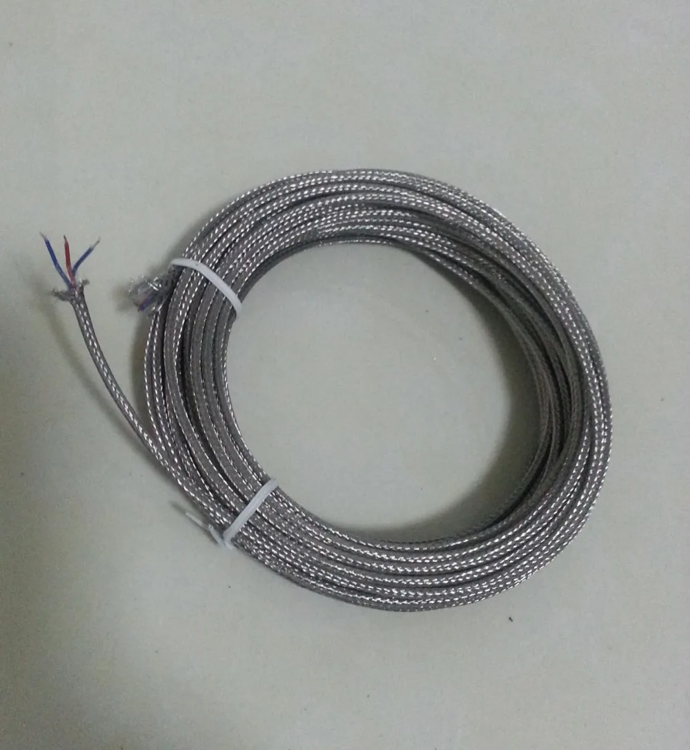 Three core PTFE thermocouple PT100 Platinum resistance Stainless Steel ...