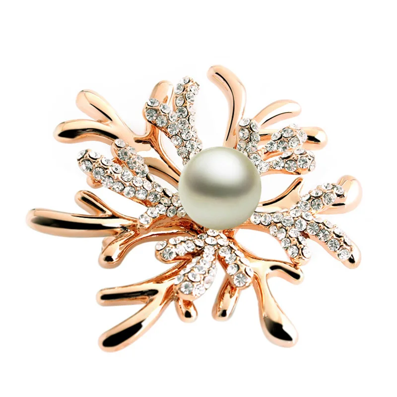 Hot sale Beautiful women dress brooches jewelry Charming Fashion Flower ...