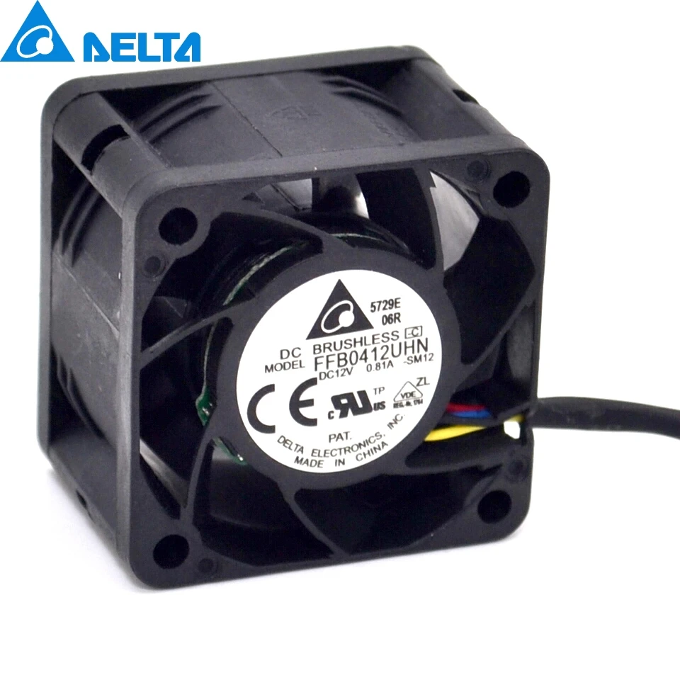 Delta New 4028 4cm 40mm High Speed Cooling Fan 12v 0.81a Ffb0412uhn ...