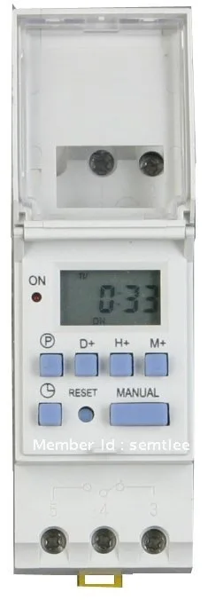 TP8A16-24-hours-weekly-Digital-timer-switch-DIN-Guide-Rail ...