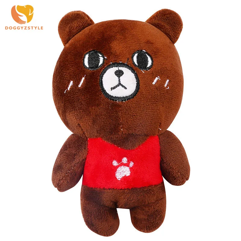 Pet Dog Plush Sound Toys Cartoon Animals Puppy Cat Chew Squeaker ...