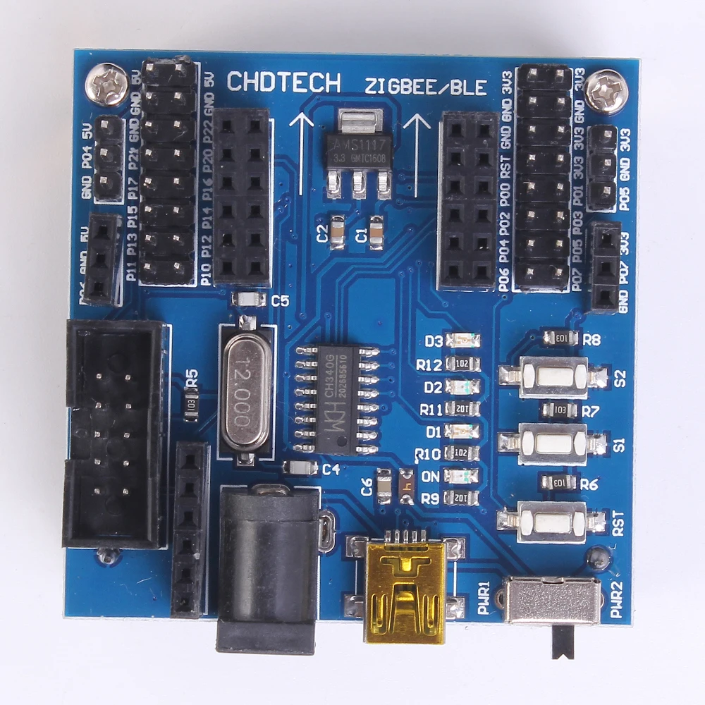 Monday Kids ZigBee CC2530 Sensor Node Baseboard Functional Module Expansion Board USB Port 24MHz ...