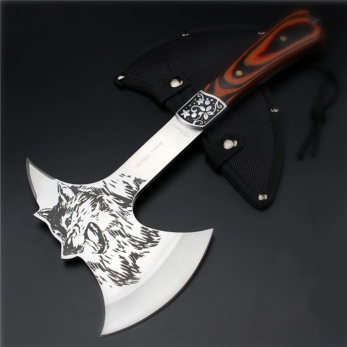 2015 Creative Item Wolf Axe Poleaxe Camping Mountain Ax Outdoor ...