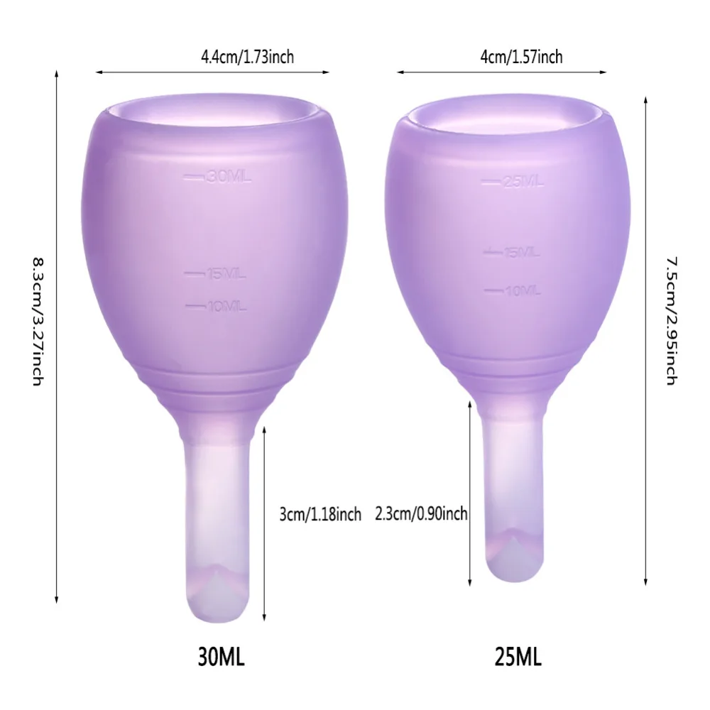 1PCs 2PCs Discharge Valve Menstrual Cup Medical Silicone Grade ...