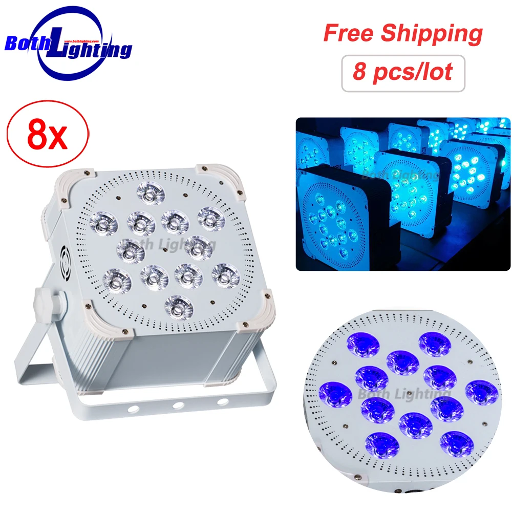 IRC&WIFI Control Wireless DMX Battery Uplighting 12*18W RGBAW UV LED DJ ...