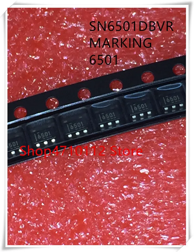 새로운 10 개/몫 SN6501DBVR SN6501DB SN6501 마킹 6501 SOT23 5 IC|배터리 액세사리 & 충전 ...