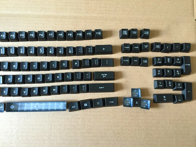 Original Key Caps for Logitech G810 Transparent Keyboard Keycap WASD ...