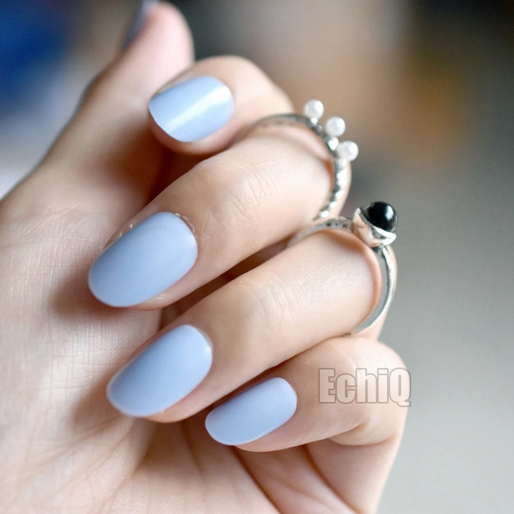 Baby Blue Acrylic Nails