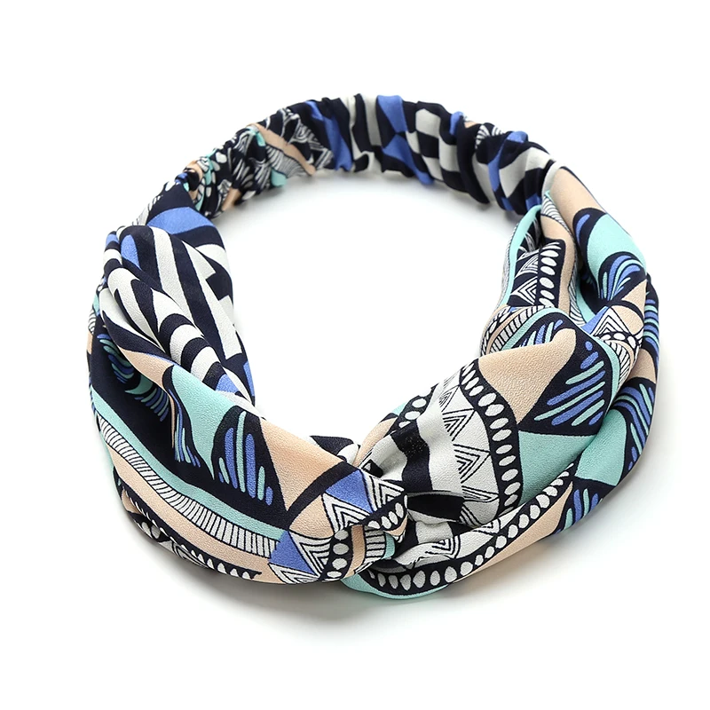 Boho diseño Bandas para la cabeza al por mayor rayó imprimir headwear ...