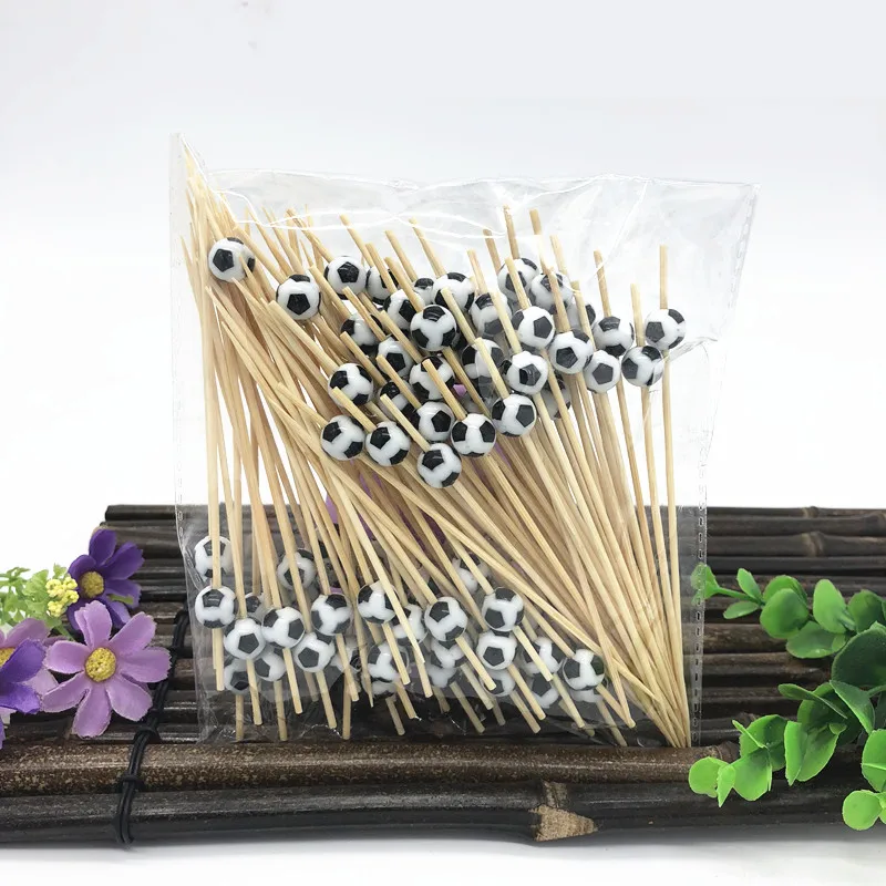 100Pcs 12cm Fruit Fork Sticks