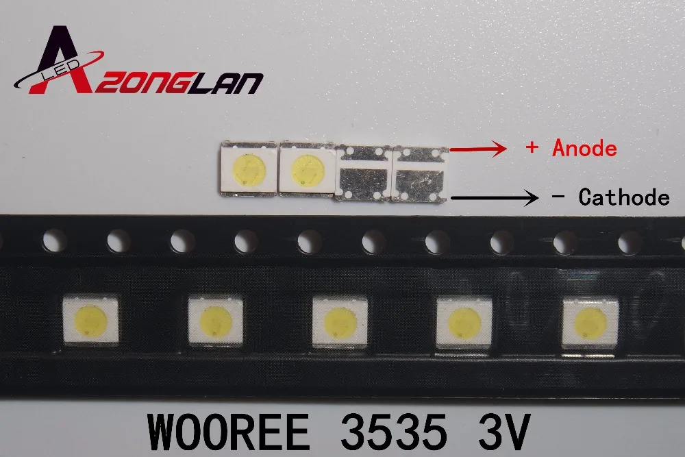 WOOREE Cuentas de luz LED 3535 para retroiluminación de TV, 3V, 1,85 W ...