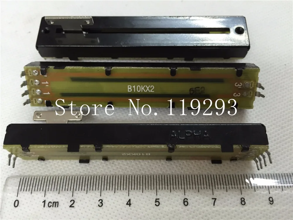 [Sa] taiwan alpha 8.8 cm com um potenciômetro de barra reta, eixo duplo ...