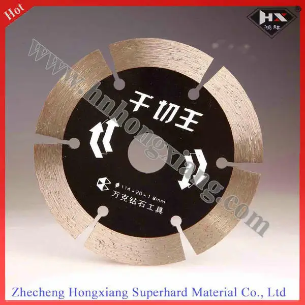 Long service life 114mm high speed diamond cutting disc for stone ...
