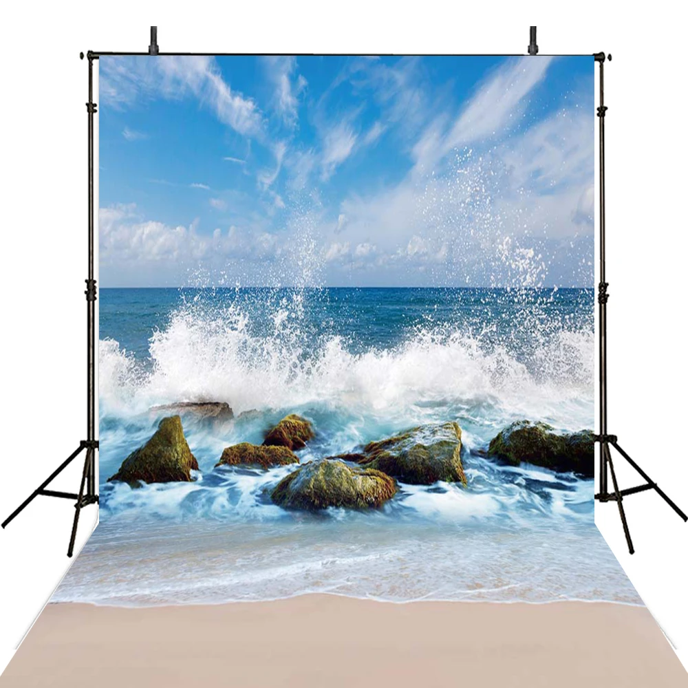 Beach Photography Backdrops Kids Vinyl Backdrop For Photography Ocean ...