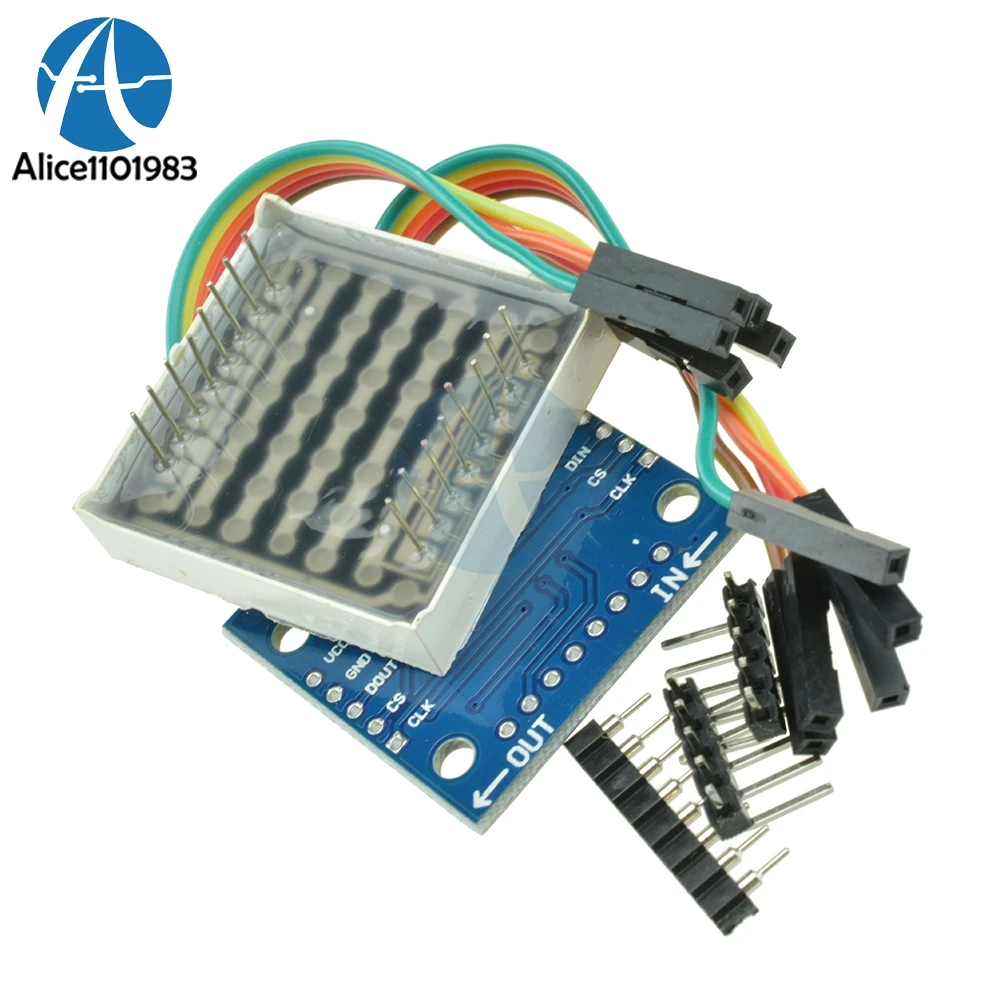 MAX7219 MAX7219EWG Dot Matrix Module Board MCU Control Display Module ...