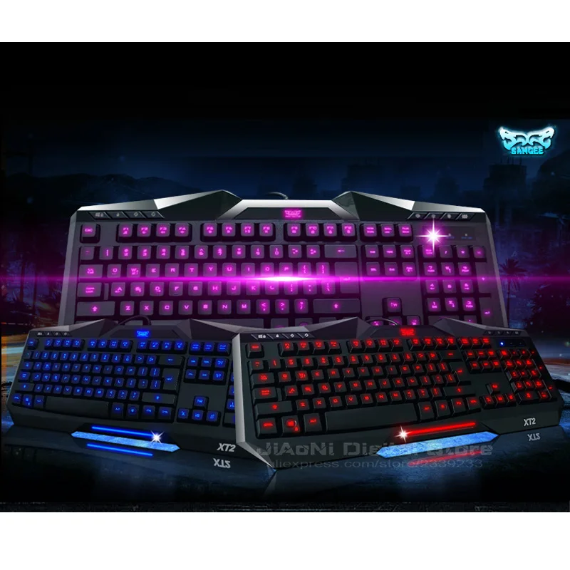 Sangee XT2 Professional LOL Wired Gaming Game Keyboard RGB Backlight ...