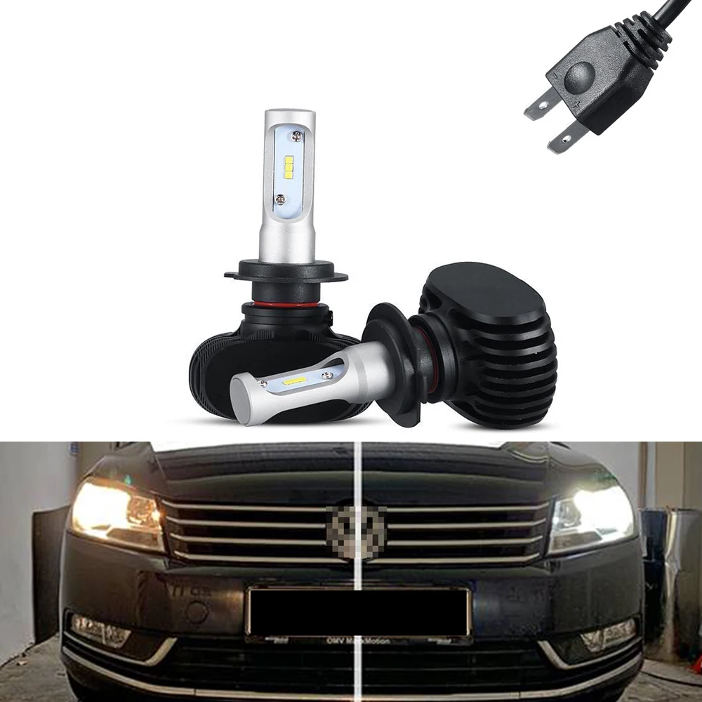 2x-Canbus-6000k-White-8000lm-H7-Led-Light-LED-High-Beam-Low-Beam ...