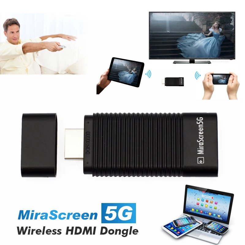 3pcs/lot MiraScreen 2.4G/5G Smart TV Dongle High Speed WiFi Display ...