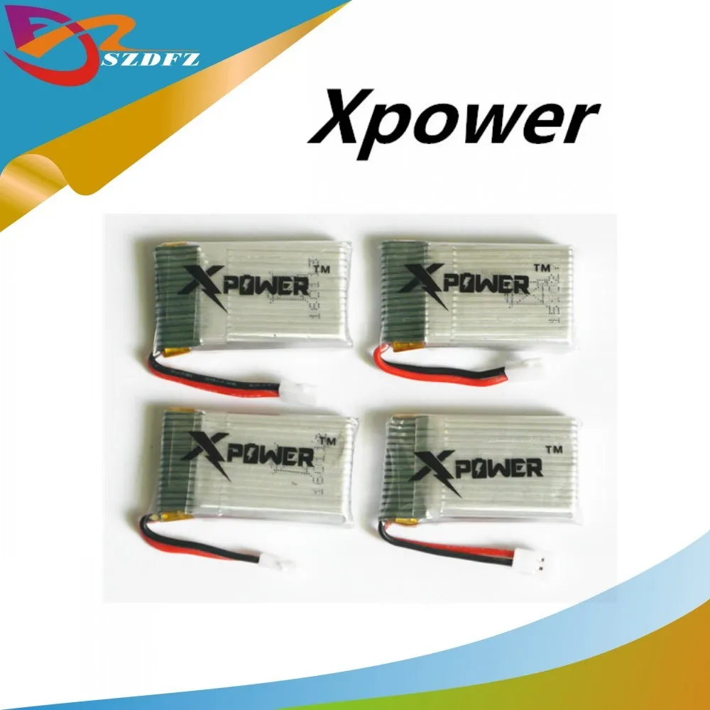 4 pces 3.7 v 650 mah xpower lipo bateria syma X5C 1 x5c x5 x5sc x5sw ...