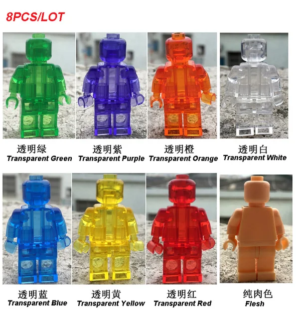 I'm looking for monochrome translucent minifigures; Found one seller on ...