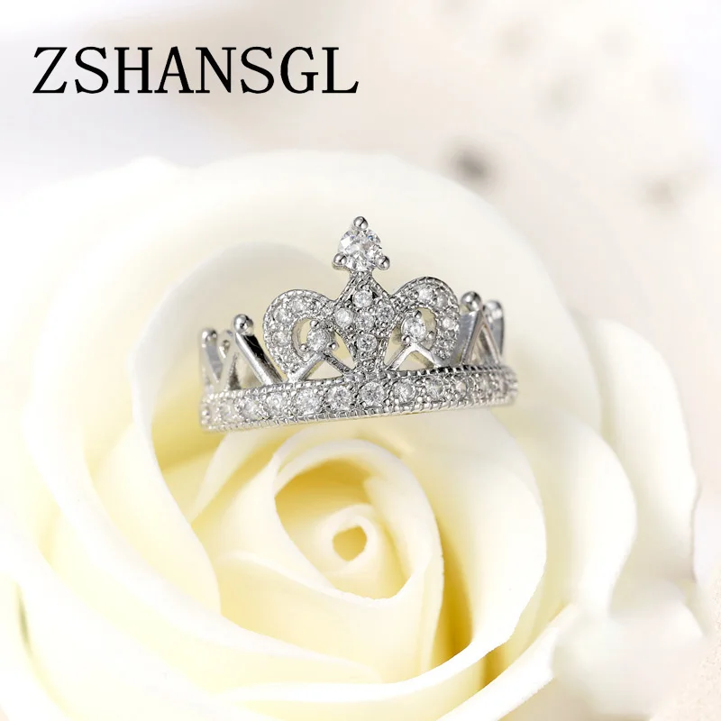 Exquisite-Prinzessin-Crown-Shaped-Ring-Sterling-Splitter-Farbe-CZ-Ringe ...
