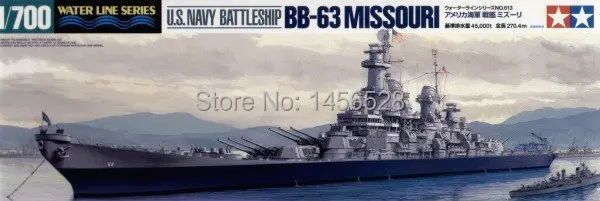 Tamiya scale model 1/700 waterline series 31613US Navy Battleship ...