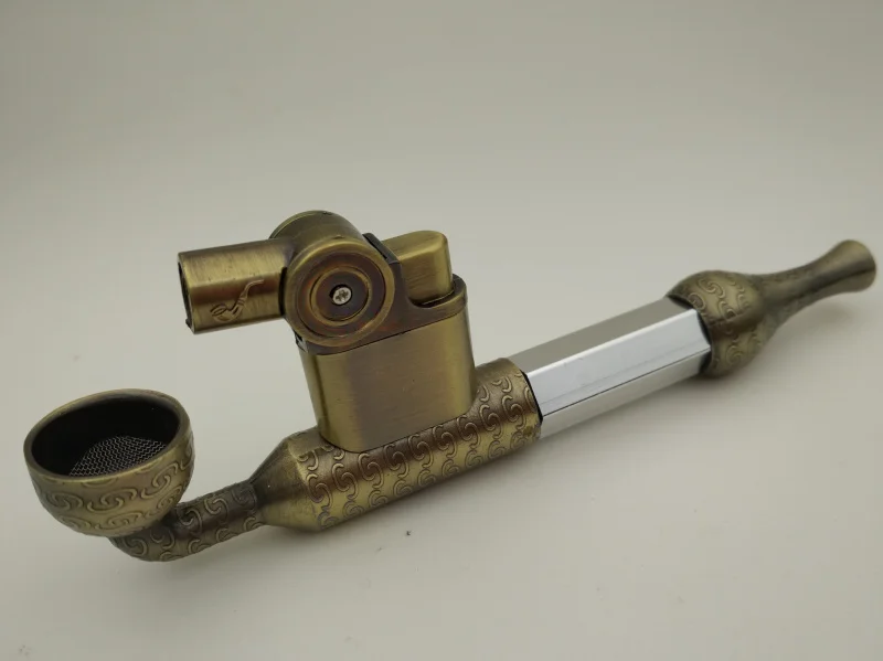 New 2pcs Rasta Metal Weed Pipe Smoking Pipe Herb Smoke Smoking ...