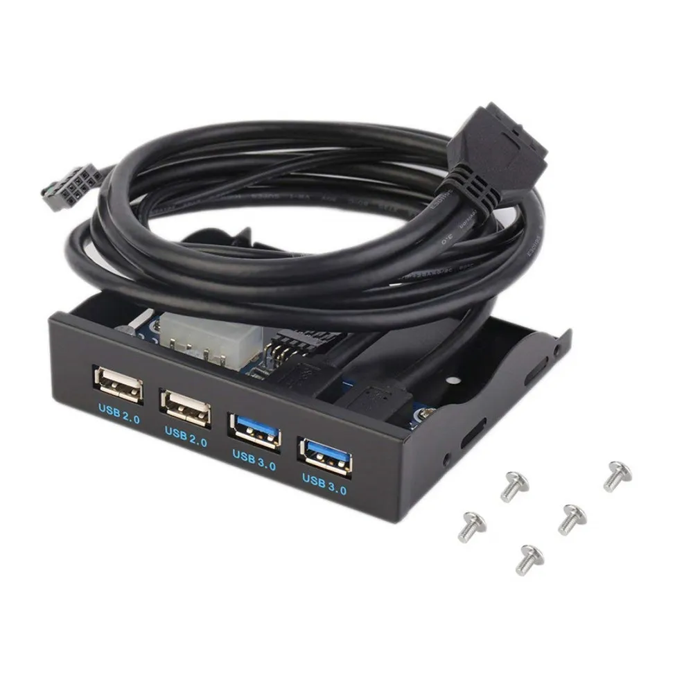 2 USB 2.0 And 2 USB 3.0 Front Panel 4 Ports Hub USB 3.0 20 Pin Splitter ...