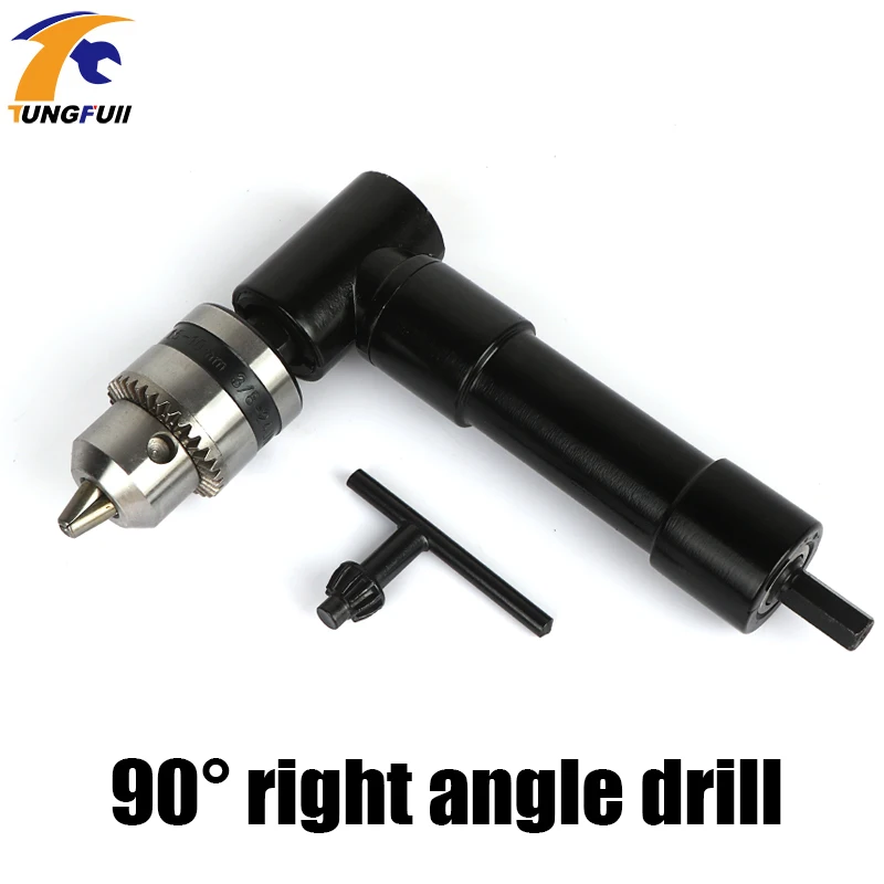 90 graus ângulo direito keyless chuck impacto broca adaptador de ...
