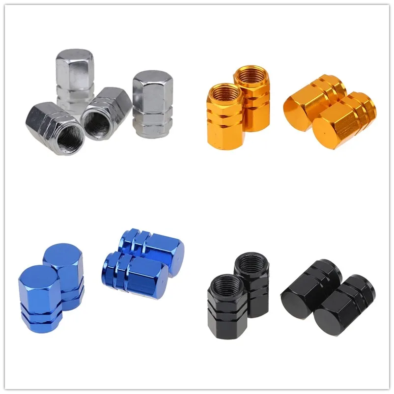 4Pcs/set Car Accessories Aluminum Car Wheel Tire Valve Cap For Auto ...