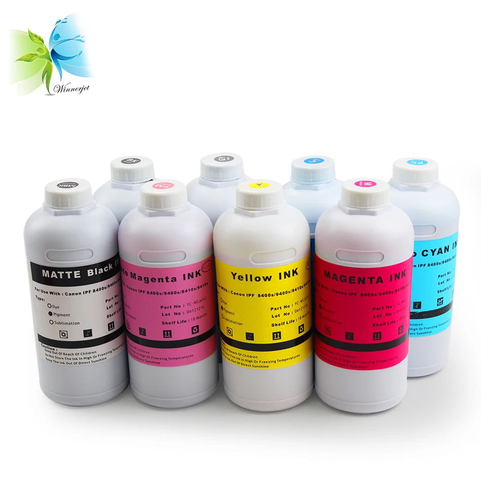 Winnerjet 8 colors x 500ml High Quality Printer Pigment Ink For Canon ...
