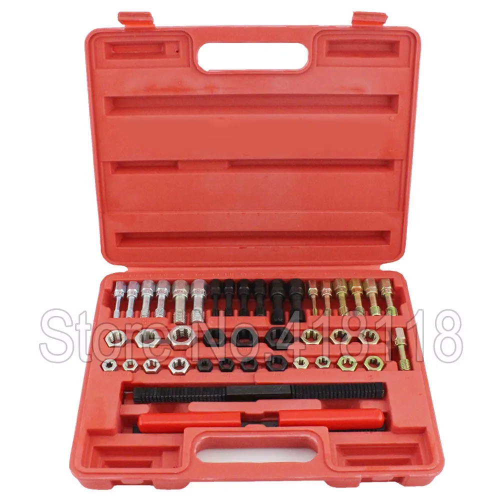 42 pc unf unc métrica rethread kit parafuso arquivo de rosca reparação ...
