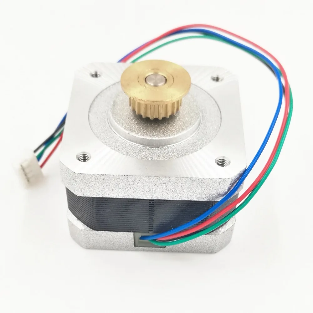 2 Phase 4 Wire 17 Stepper Motor 0.9 degree 5mm 3D printer Stepping ...