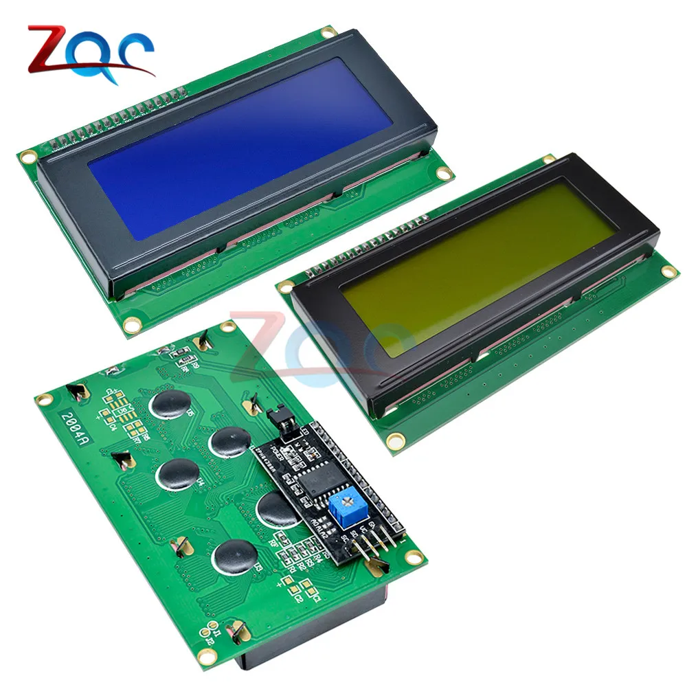 Pantalla LCD para arduino, Monitor de retroiluminación LCD2004 IIC/I2C ...