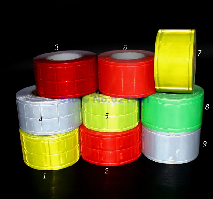 Gloss Reflective Strip PVC Tape Sew On Chothes Reflection Warning Strip ...