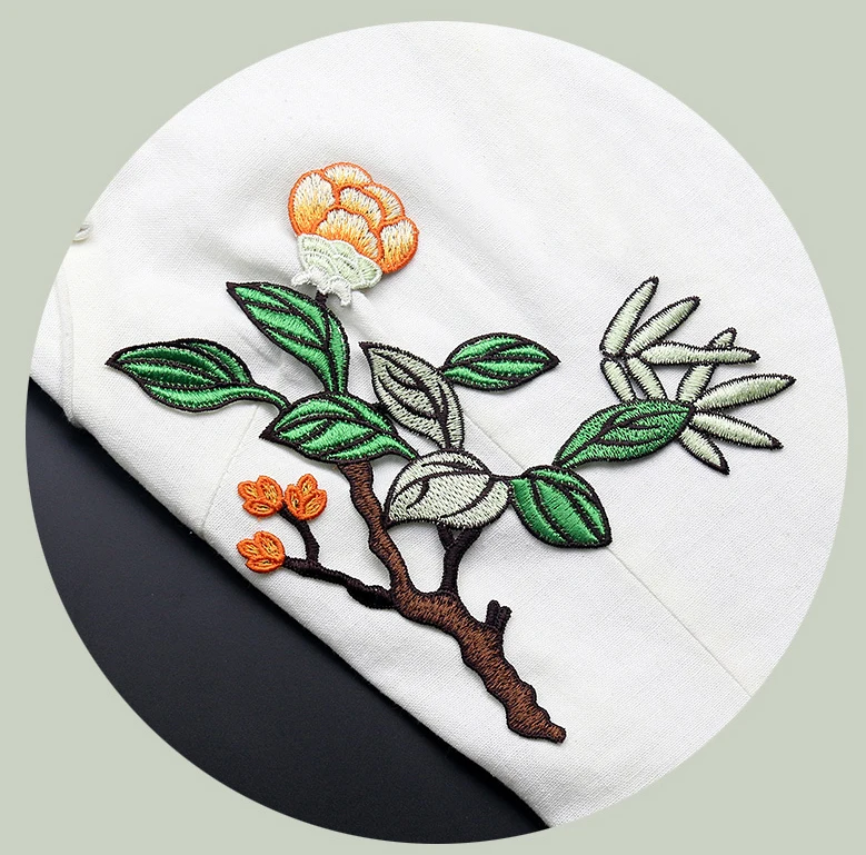 3 pcs/lot 22*15CM Chinese Style Flower Embroidery Sew On Patches For ...