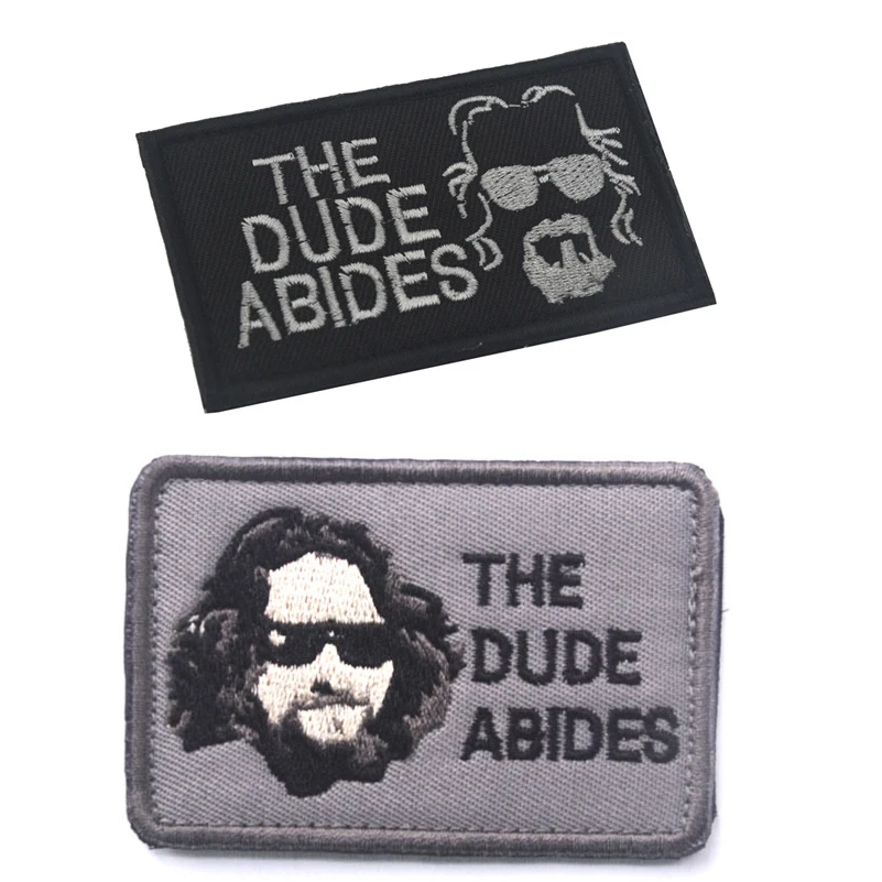 THE DUDE ABIDES Police Military Patches BIG JEFF LEBOWSKI BRIDGES SWAT ...