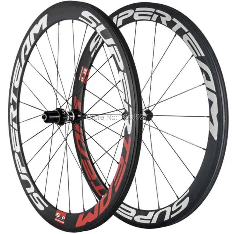 Super Light Carbon Wheelset Tubular Superteam Carbon Road Wheels Spaim ...
