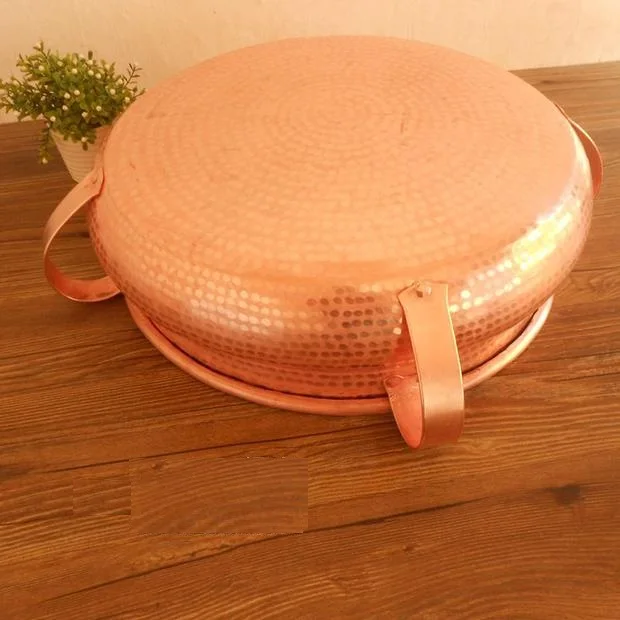 1 шт. ручной работы из чистой меди кастрюля большая толстая с ручкой ...