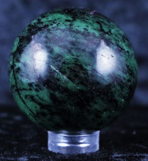 NATURAL RUBY IN ZOISITE SPHERE GEM STONE CRYSTAL BALL HEALING WITH ...