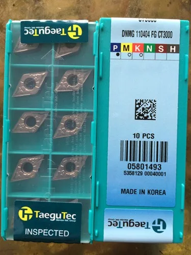 Taegutec dnmg 110404 fg ct3000, inserções potentes de aço fundido ou ...